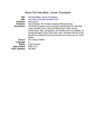 The holy bible_in_latvian_nt | PDF