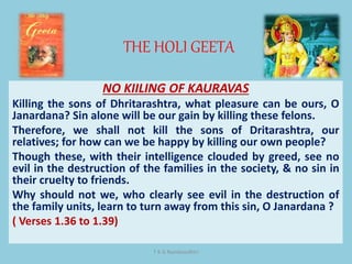The holy geeta chapter 1-arjuna-grief | PPTX