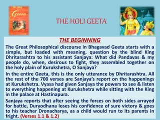 The holy geeta chapter 1-arjuna-grief | PPTX