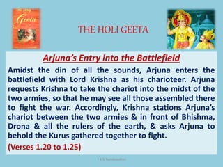 The holy geeta chapter 1-arjuna-grief | PPTX