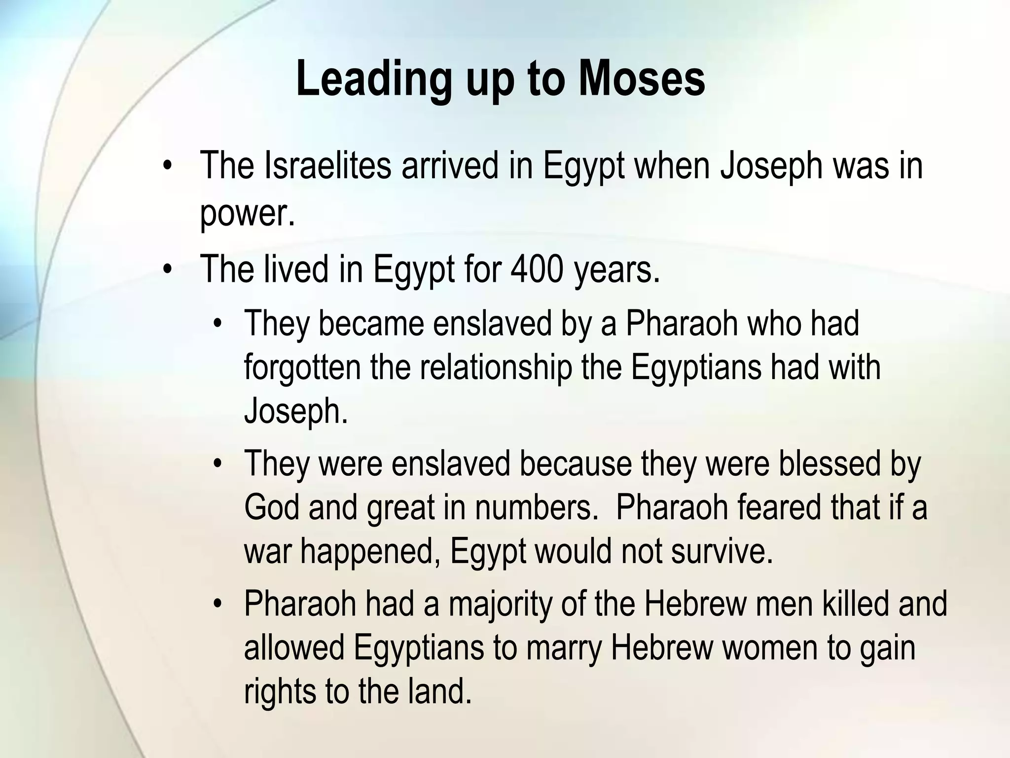 The Holy Prophet Moses | PPTX