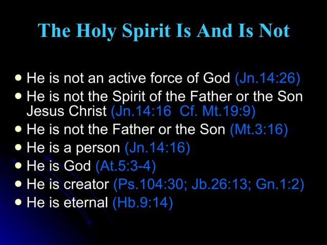 The holy spirit | PPT | Christianity | Religion & Spirituality