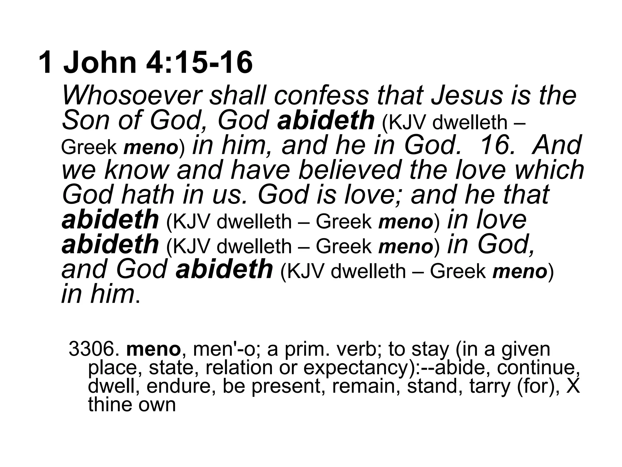 The Holy Spirit Indwelling | PPT