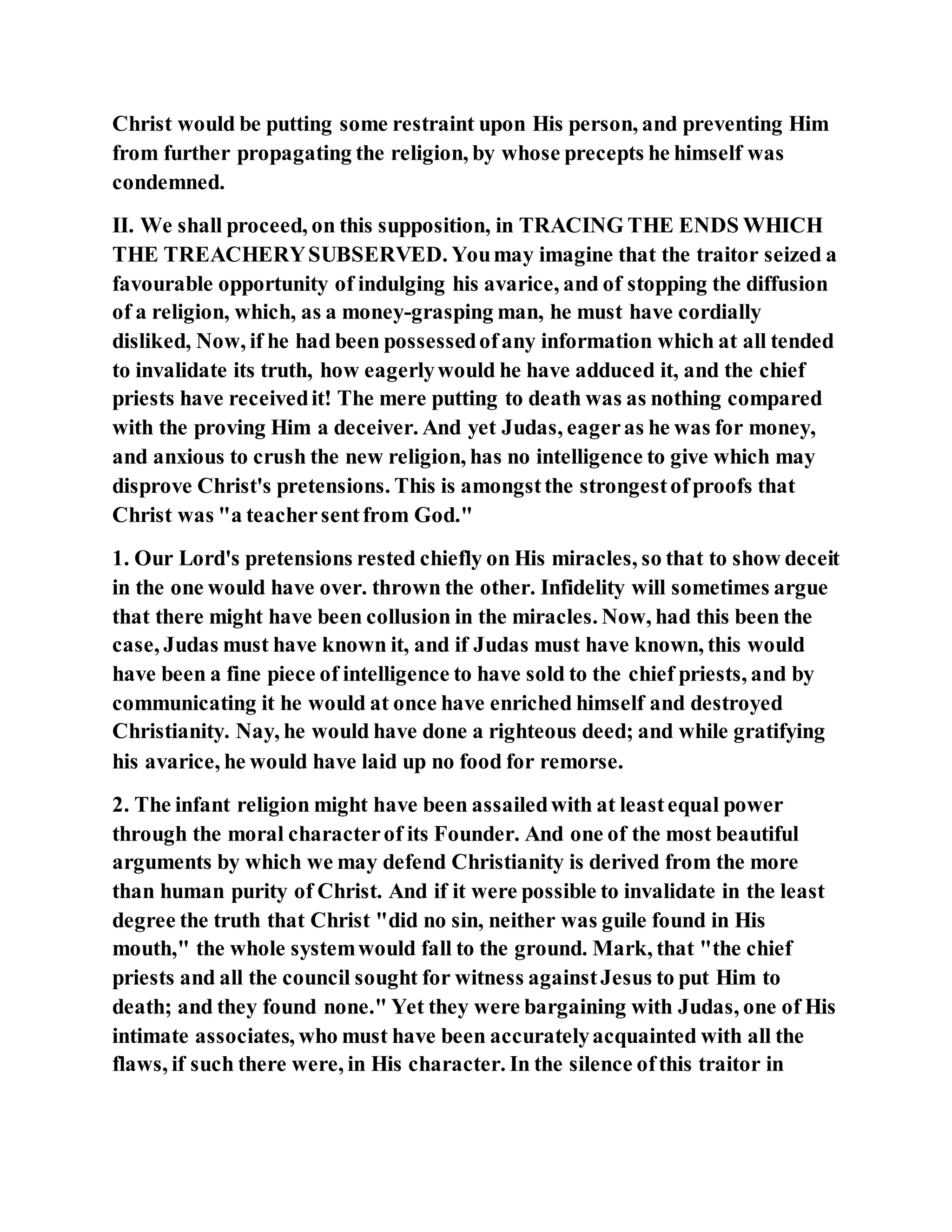 The holy spirit and judas | PDF