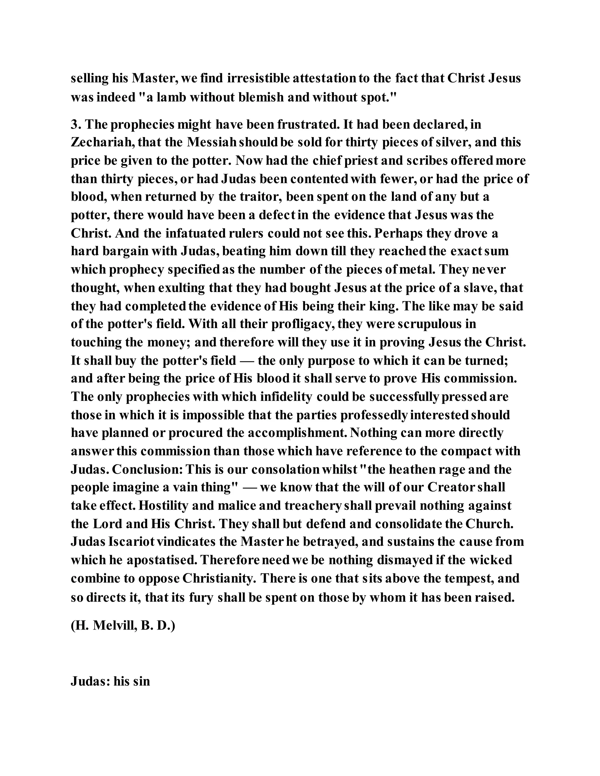 The holy spirit and judas | PDF