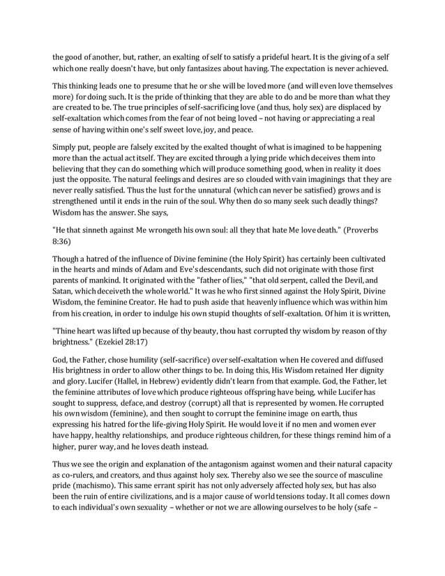 The Holy Spirit And Sex Pdf