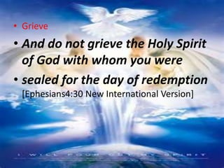 The holy spirit and the beliver | PPTX
