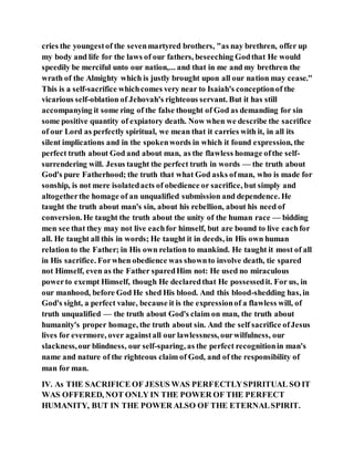 The holy spirit and the blood of christ | DOCX