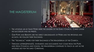 The holy spirit and the magisterium [recovered] | PPTX