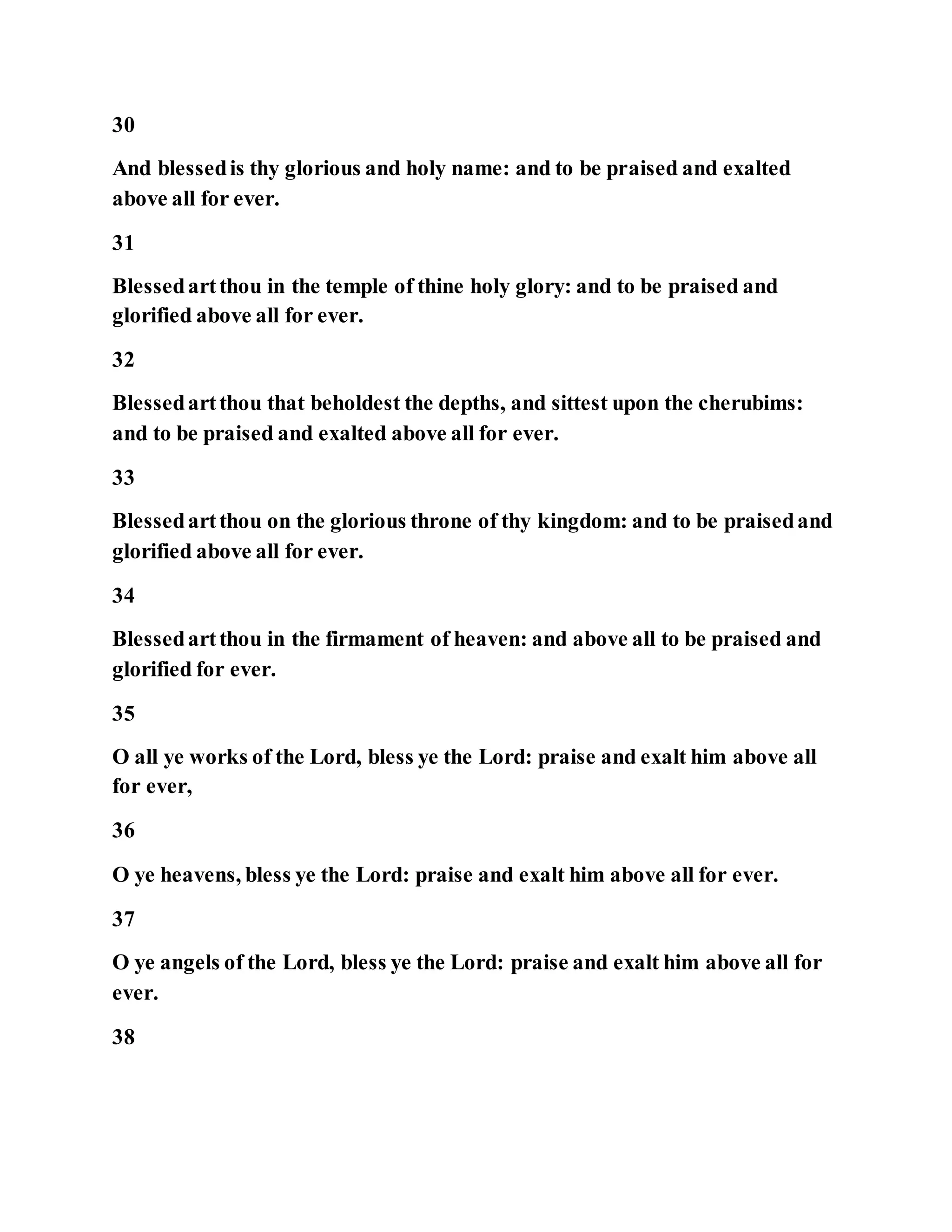 The holy spirit came upon azariah | DOCX