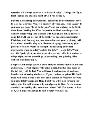The holy spirit can be quenched | DOCX
