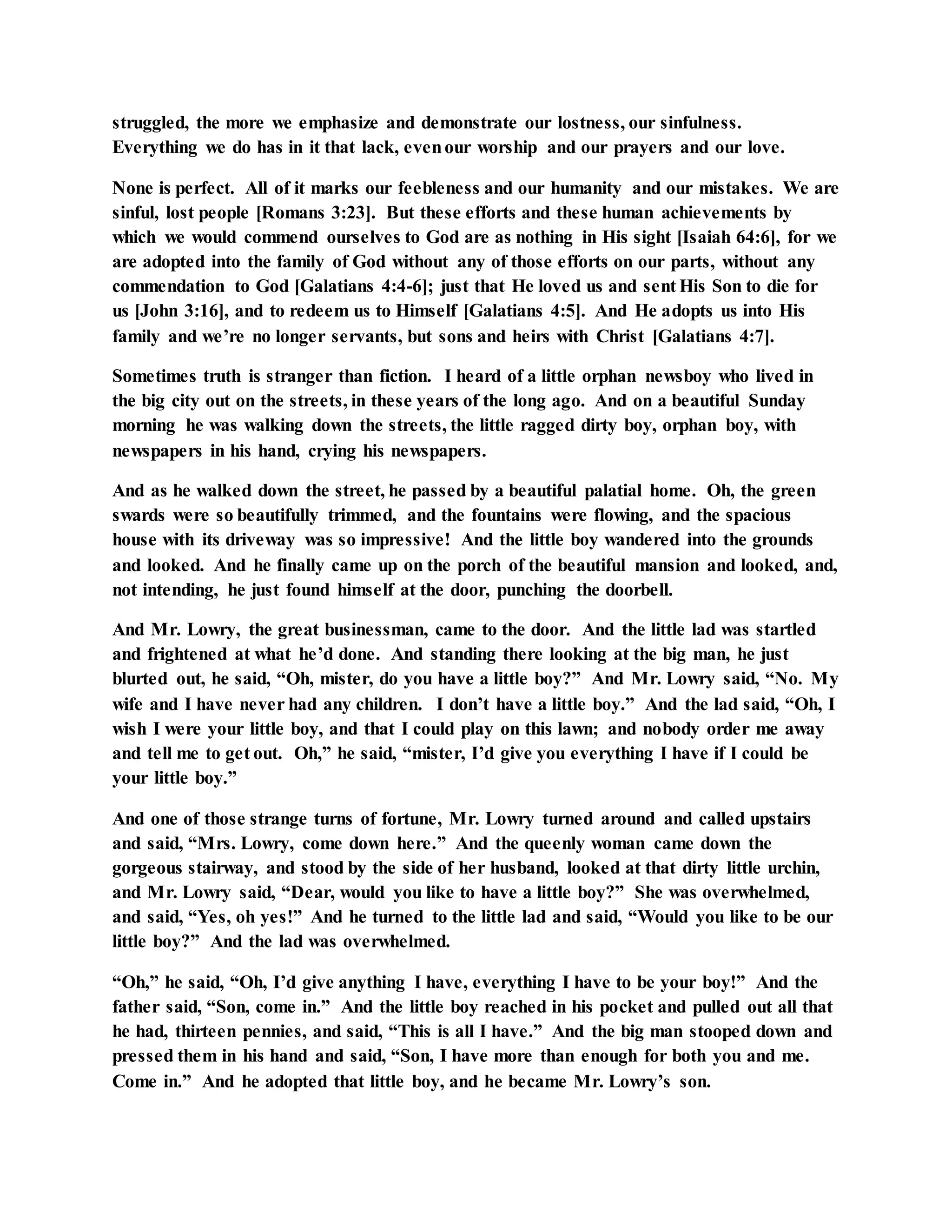 The holy spirit cries out abba father.. | DOCX