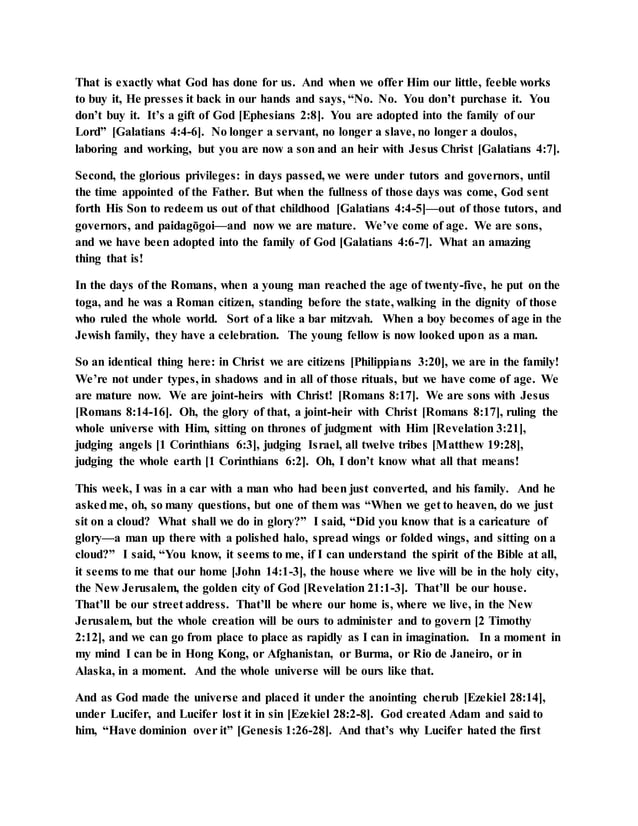 The holy spirit cries out abba father.. | PDF