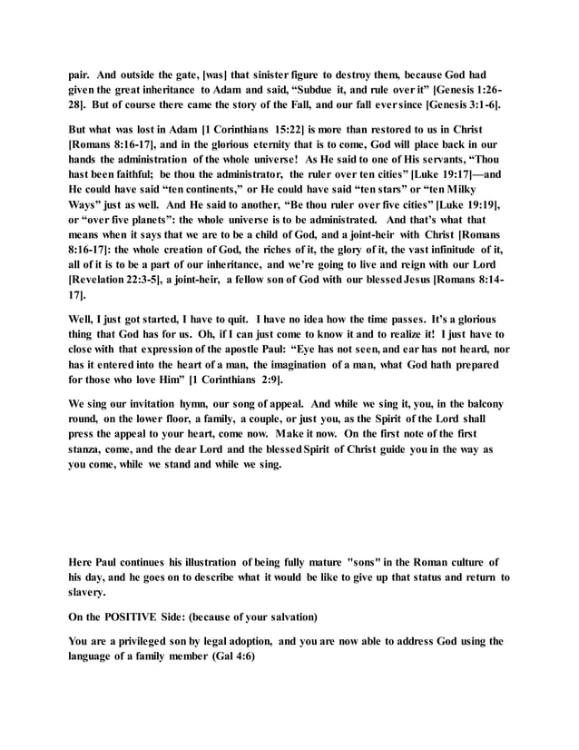 The holy spirit cries out abba father.. | PDF