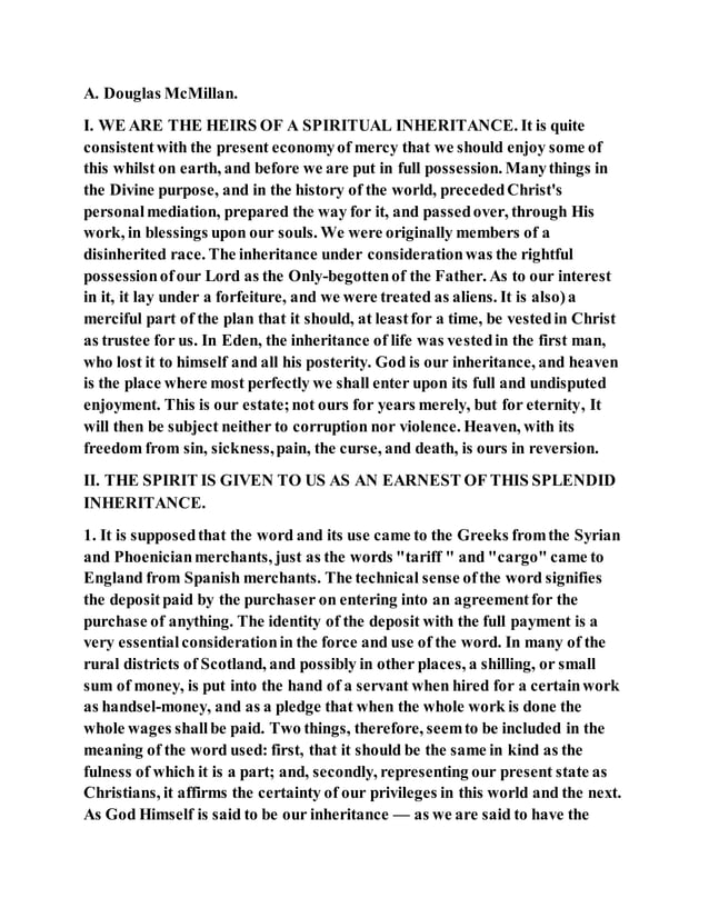 The holy spirit deposit | PDF