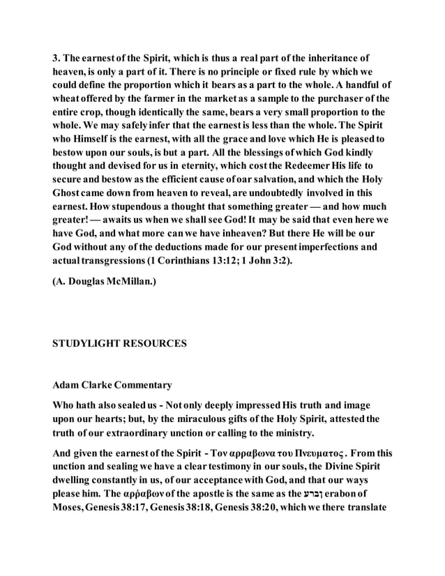 The holy spirit deposit | PDF