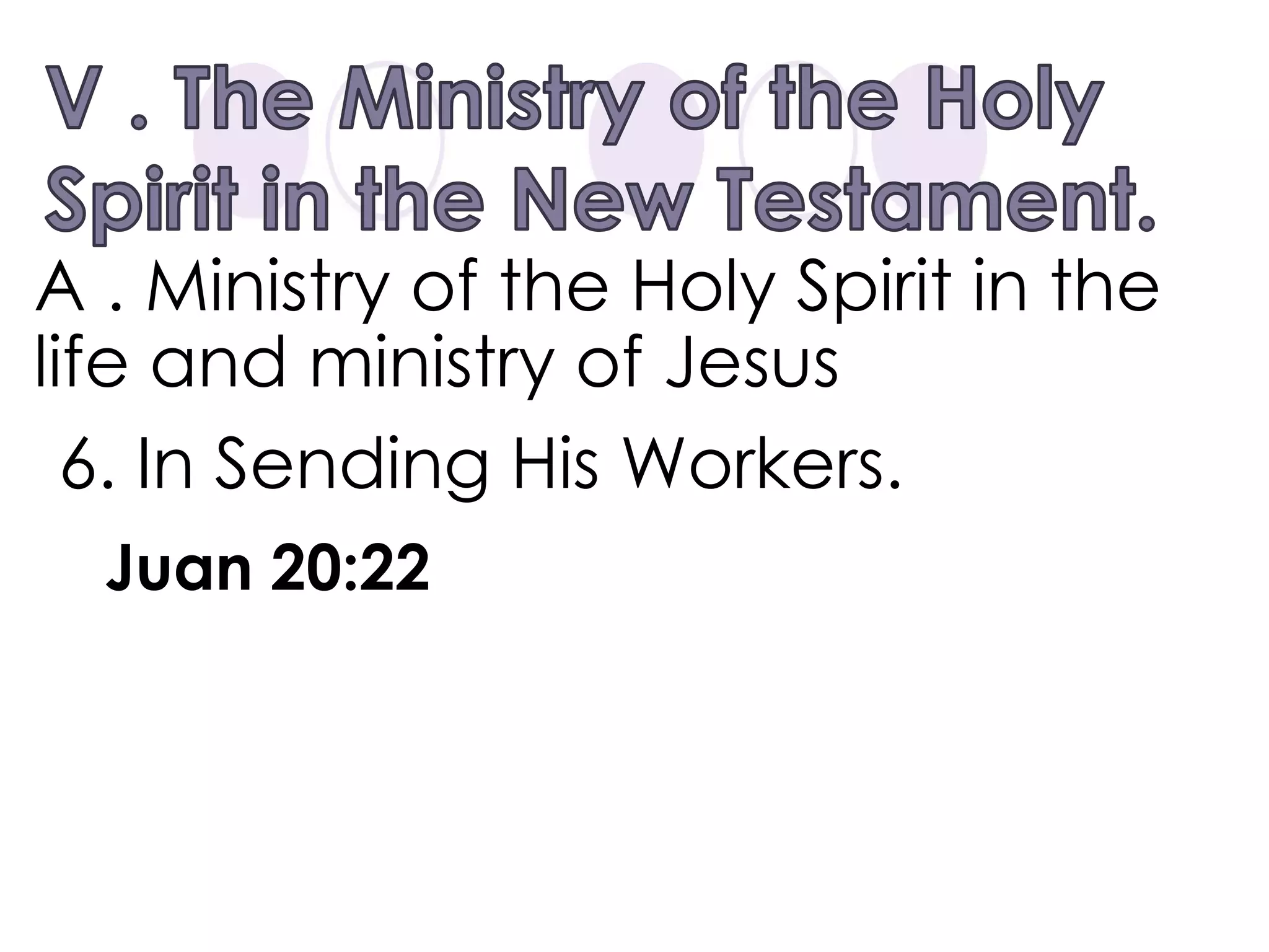 The holy spirit doctrine | PPTX