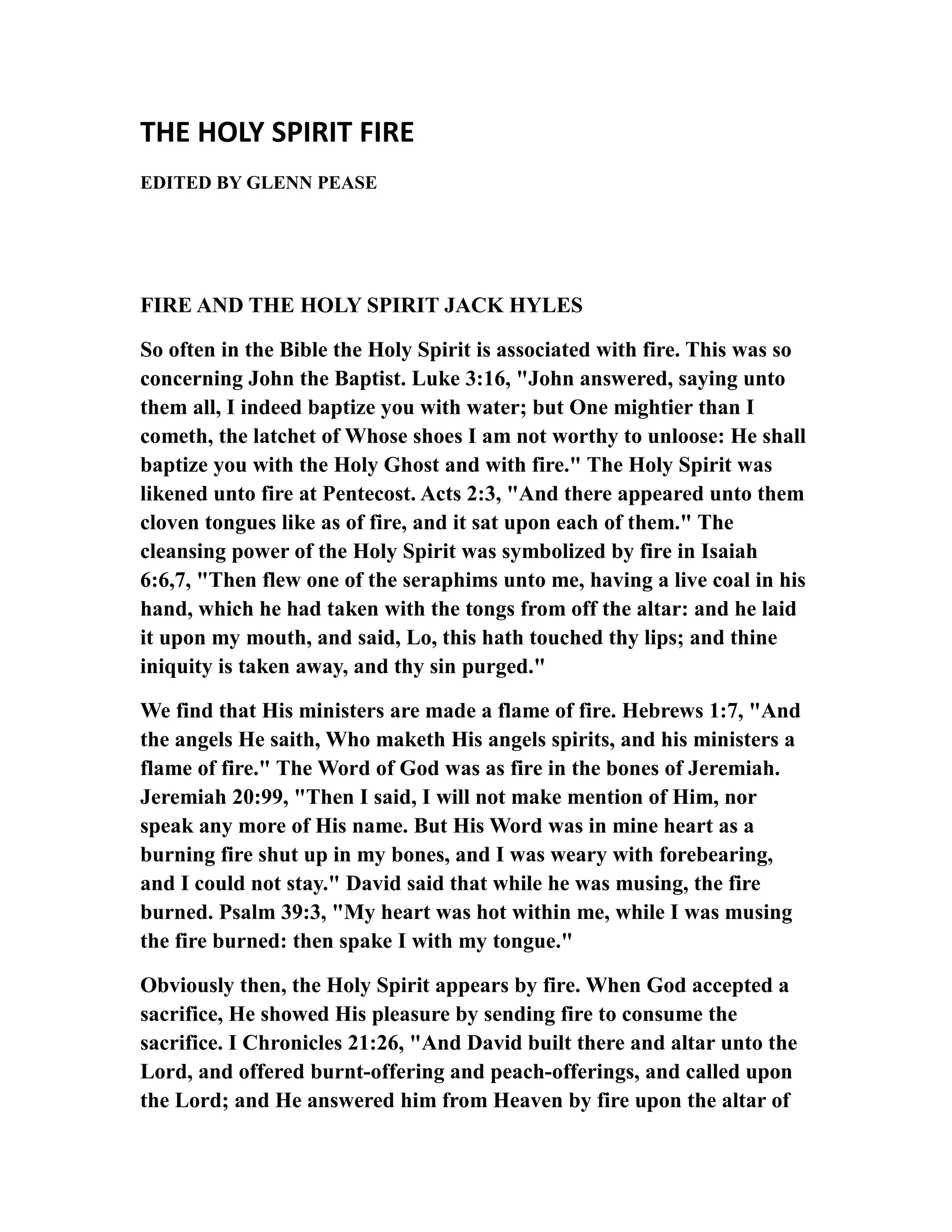 The holy spirit fire | RTF