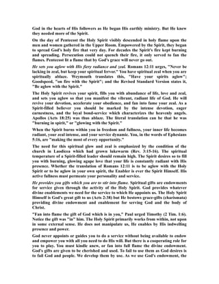 The holy spirit fire | RTF