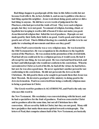 The holy spirit fruit of goodness | DOCX