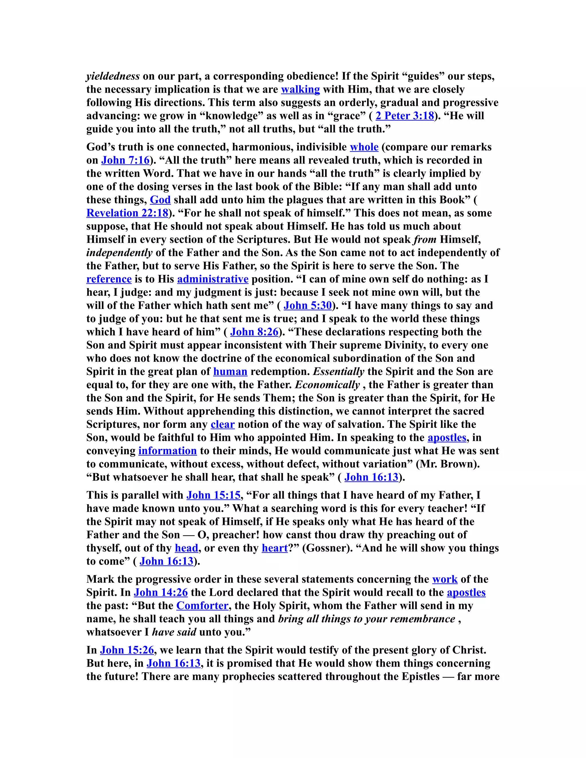 The holy spirit glorifies jesus | PDF