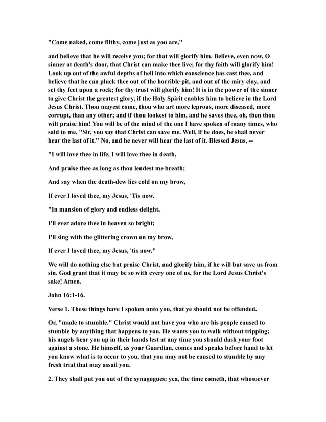 The holy spirit glorifies jesus | PDF