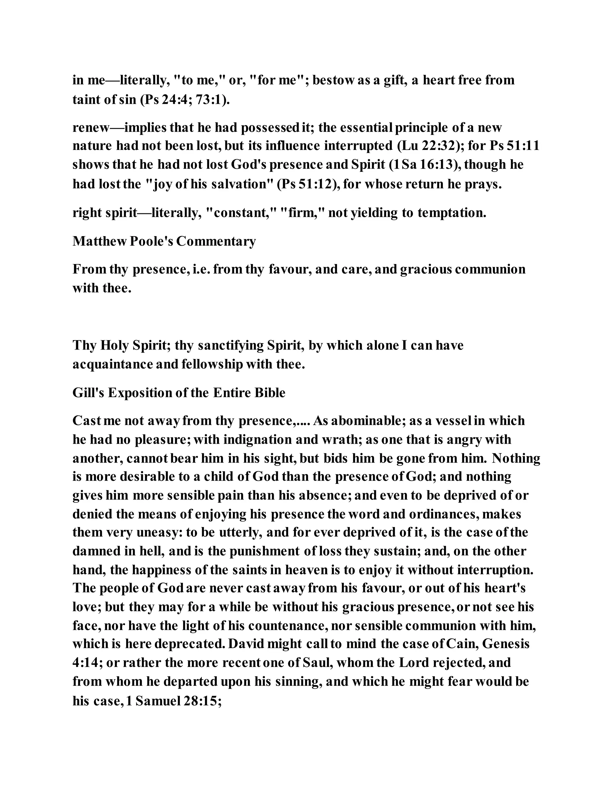 The holy spirit in psalm 51 11 | DOCX
