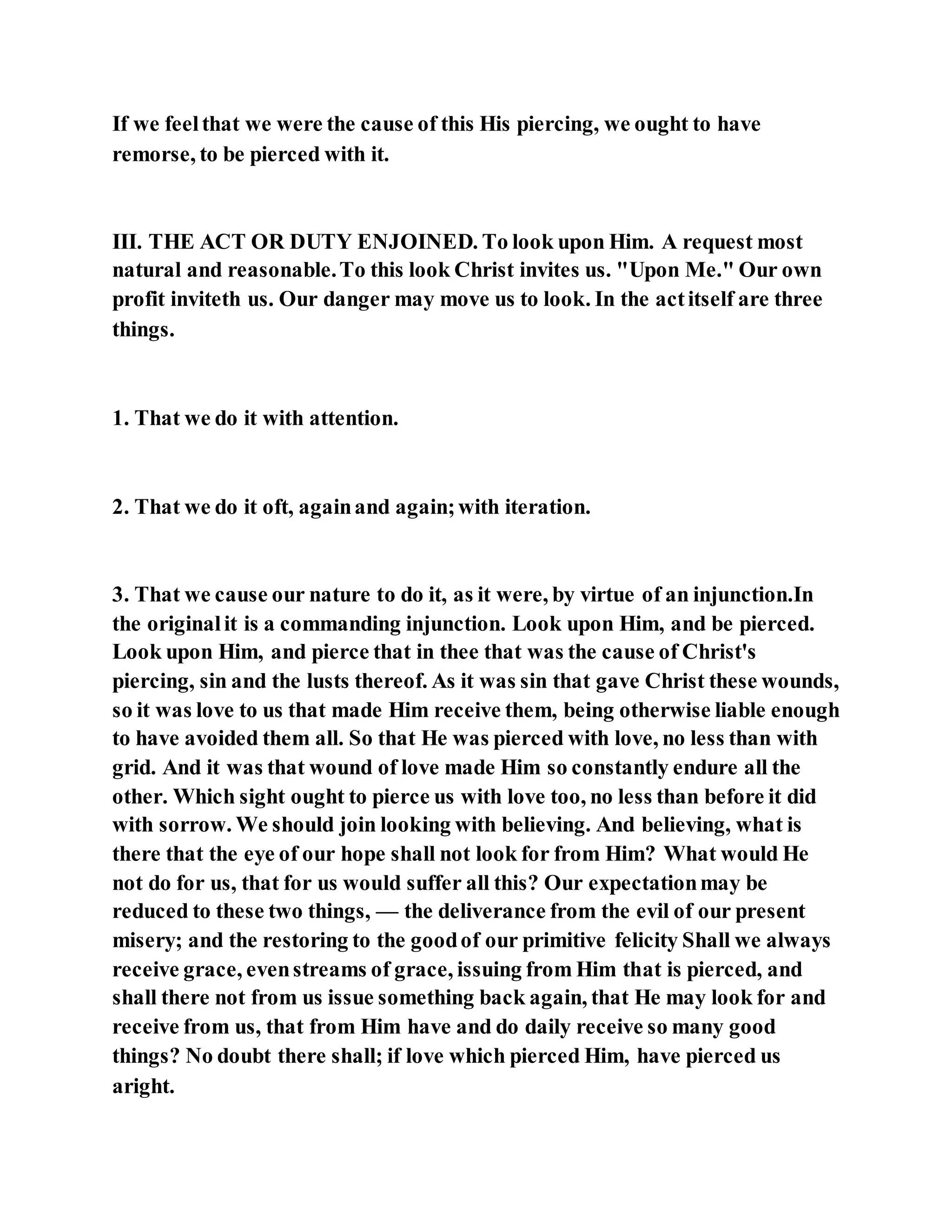 The holy spirit of grace and supplication | DOCX | Christianity ...