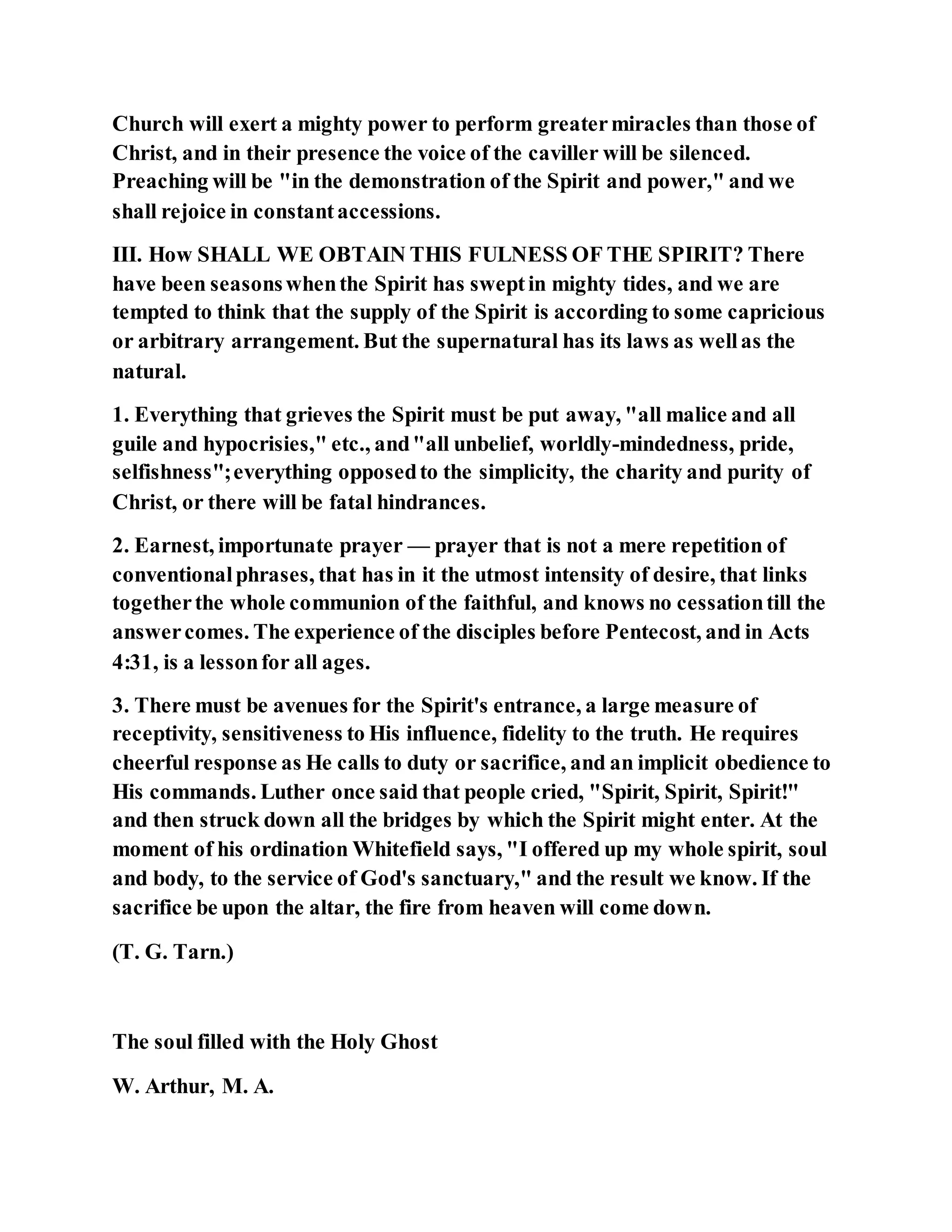 The holy spirit pentecost experience | DOCX