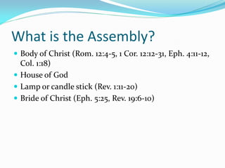 The holy spirit’s action in the assembly | PPT