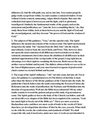 The holy spirit speaks the truth | DOCX