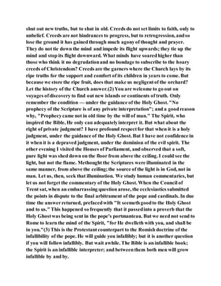 The holy spirit speaks the truth | DOCX