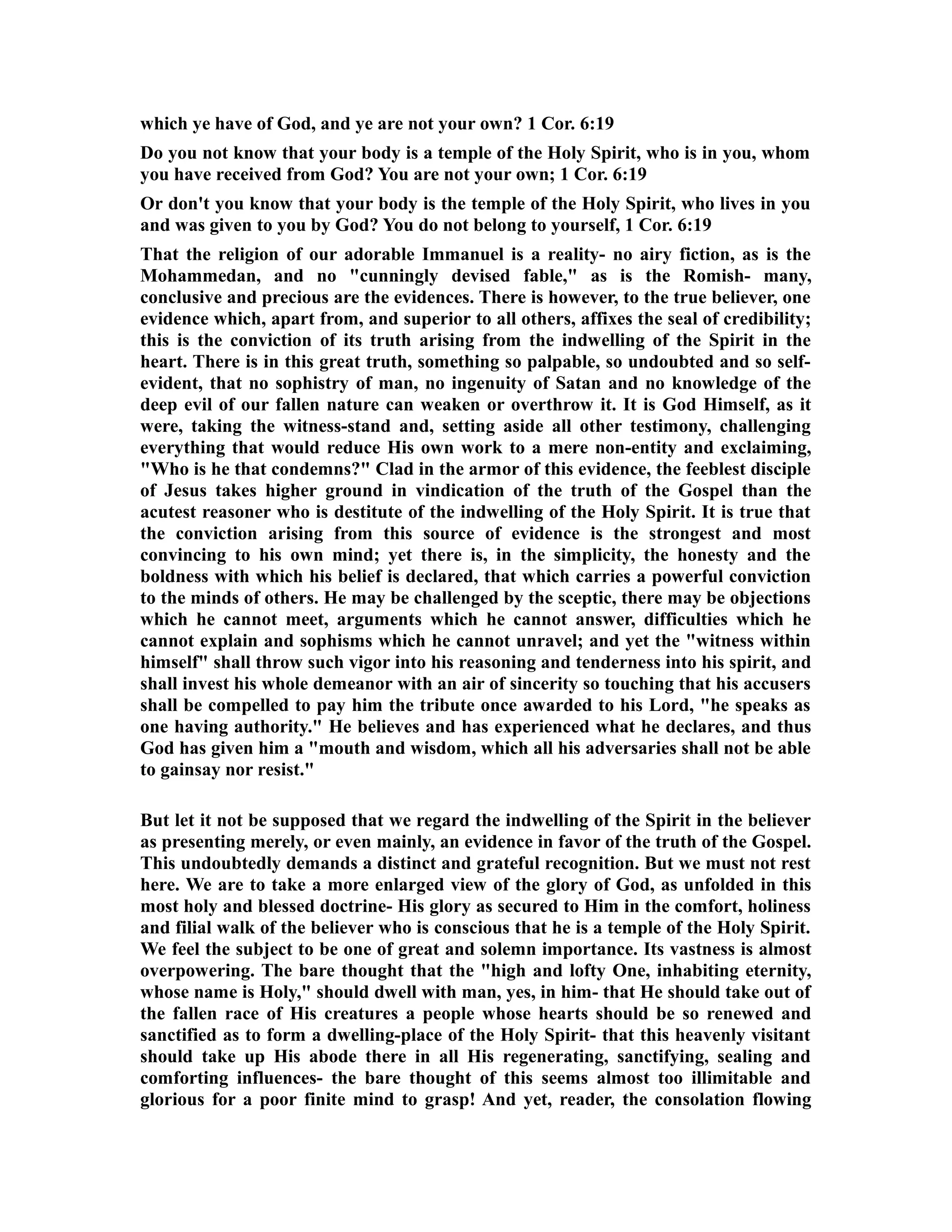 The holy spirit temple | PDF