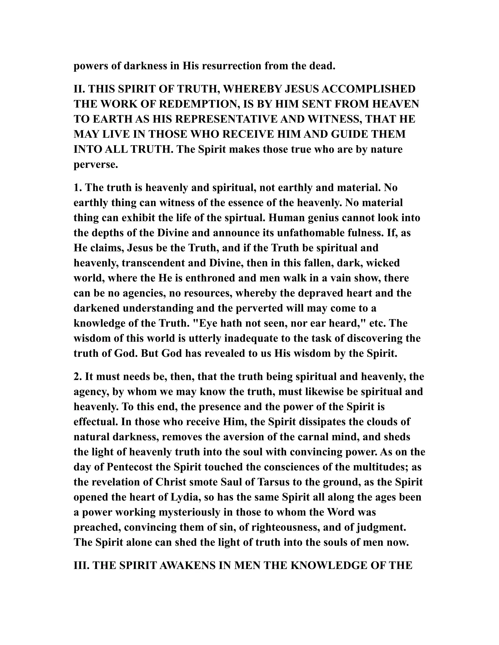 The holy spirit testifies about jesus | RTF | Spirituality | Religion ...