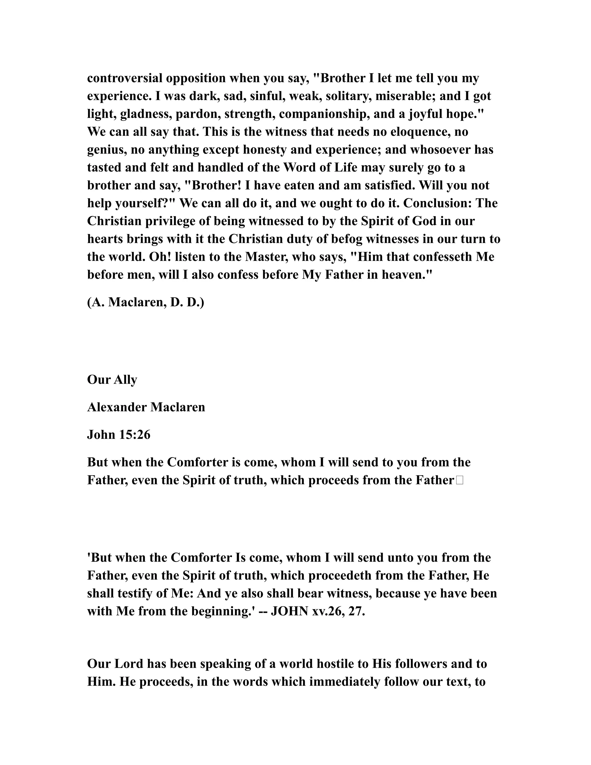 The holy spirit testifies about jesus | RTF | Spirituality | Religion ...