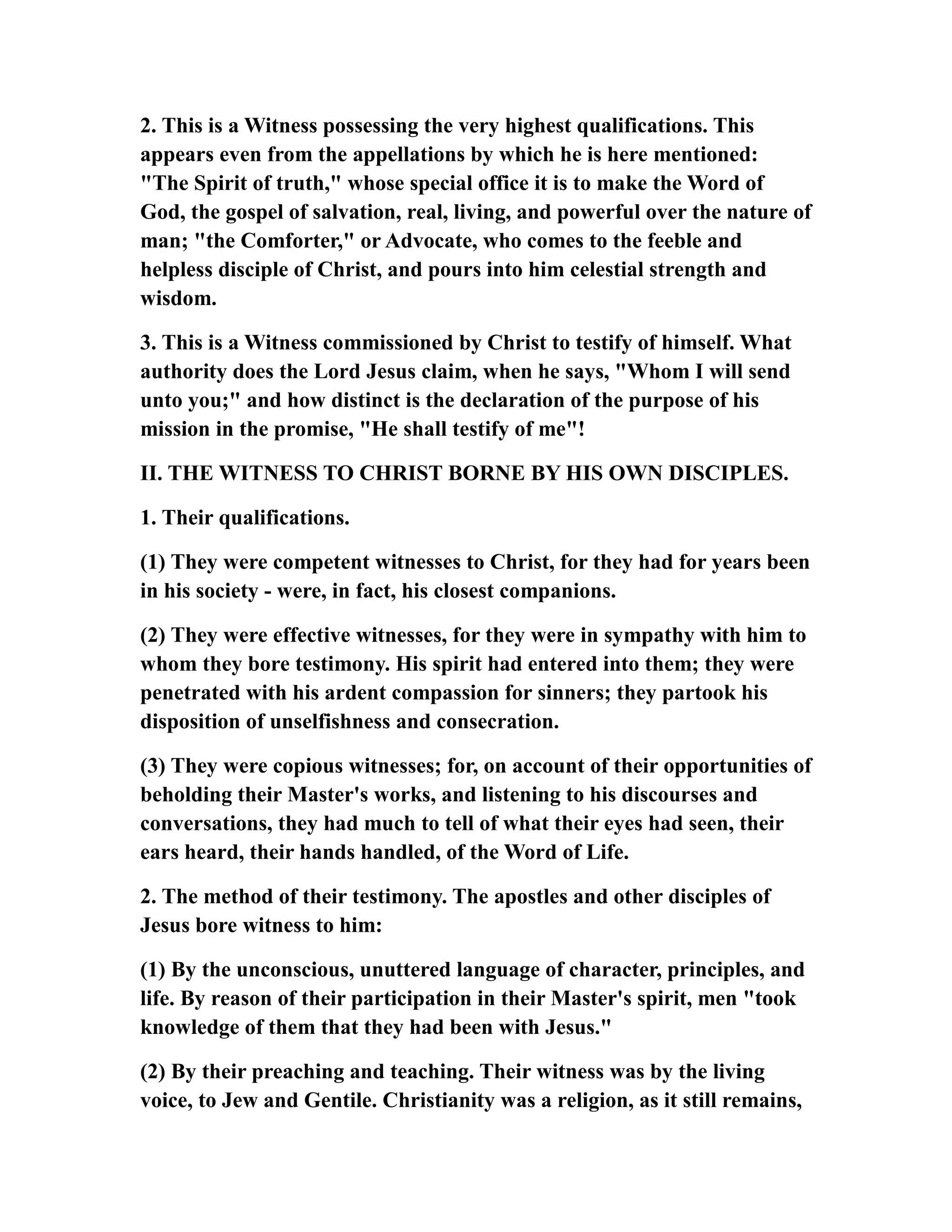 The holy spirit testifies about jesus | RTF | Spirituality | Religion ...