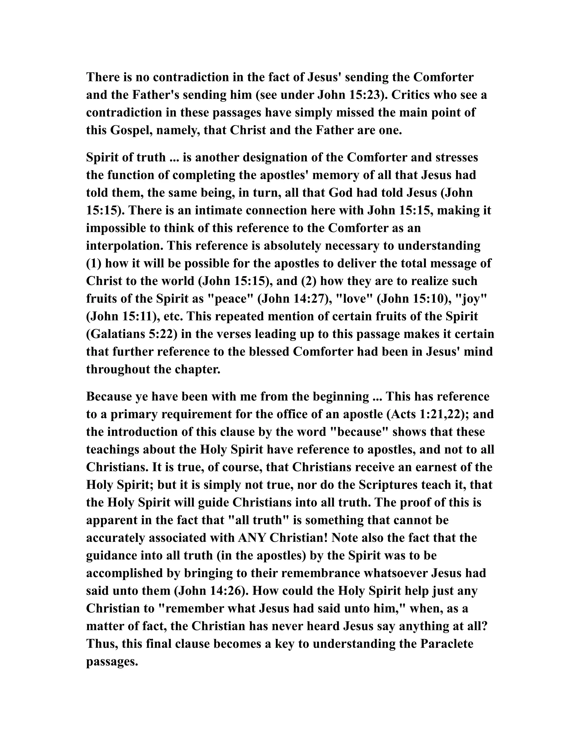 The holy spirit testifies about jesus | RTF | Spirituality | Religion ...