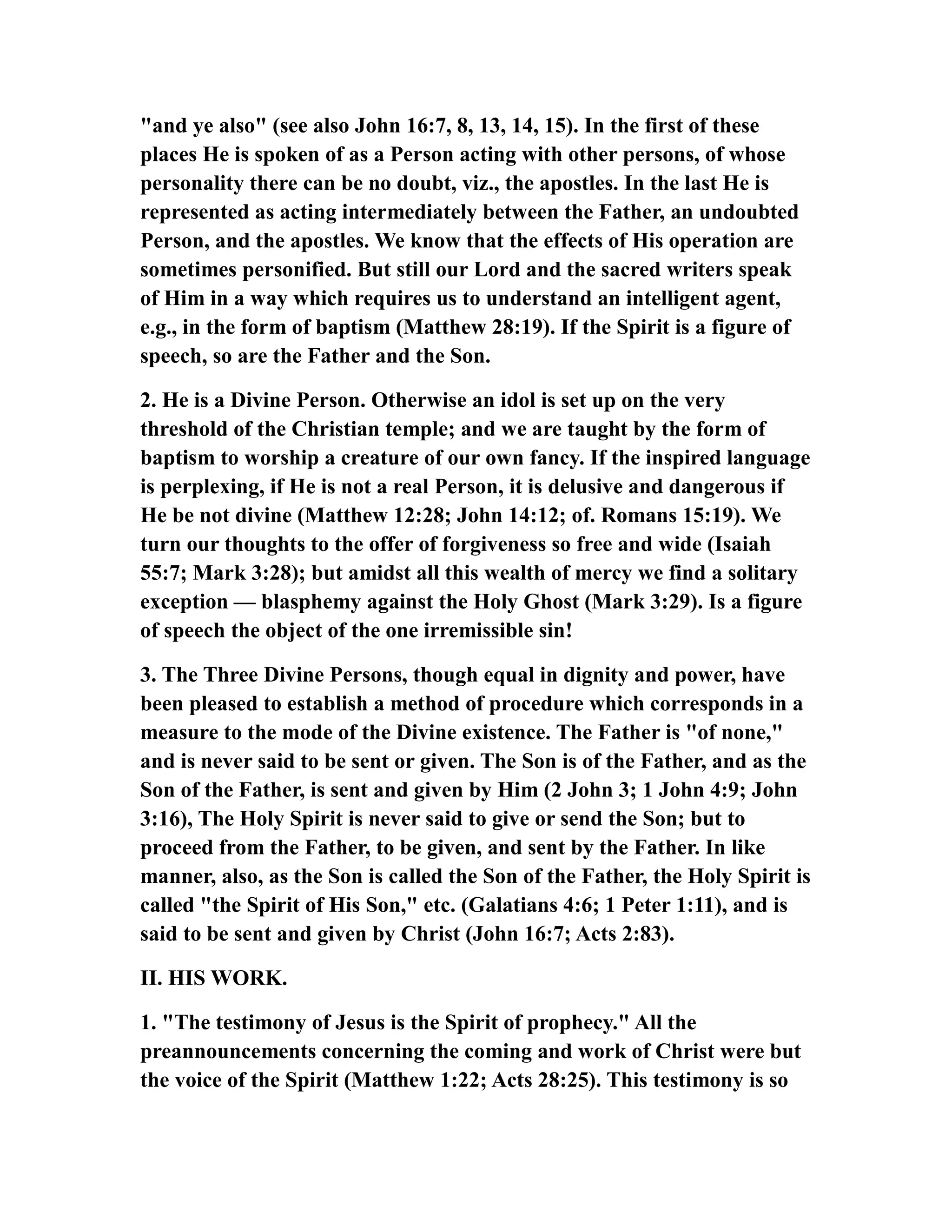 The holy spirit testifies about jesus | RTF | Spirituality | Religion ...