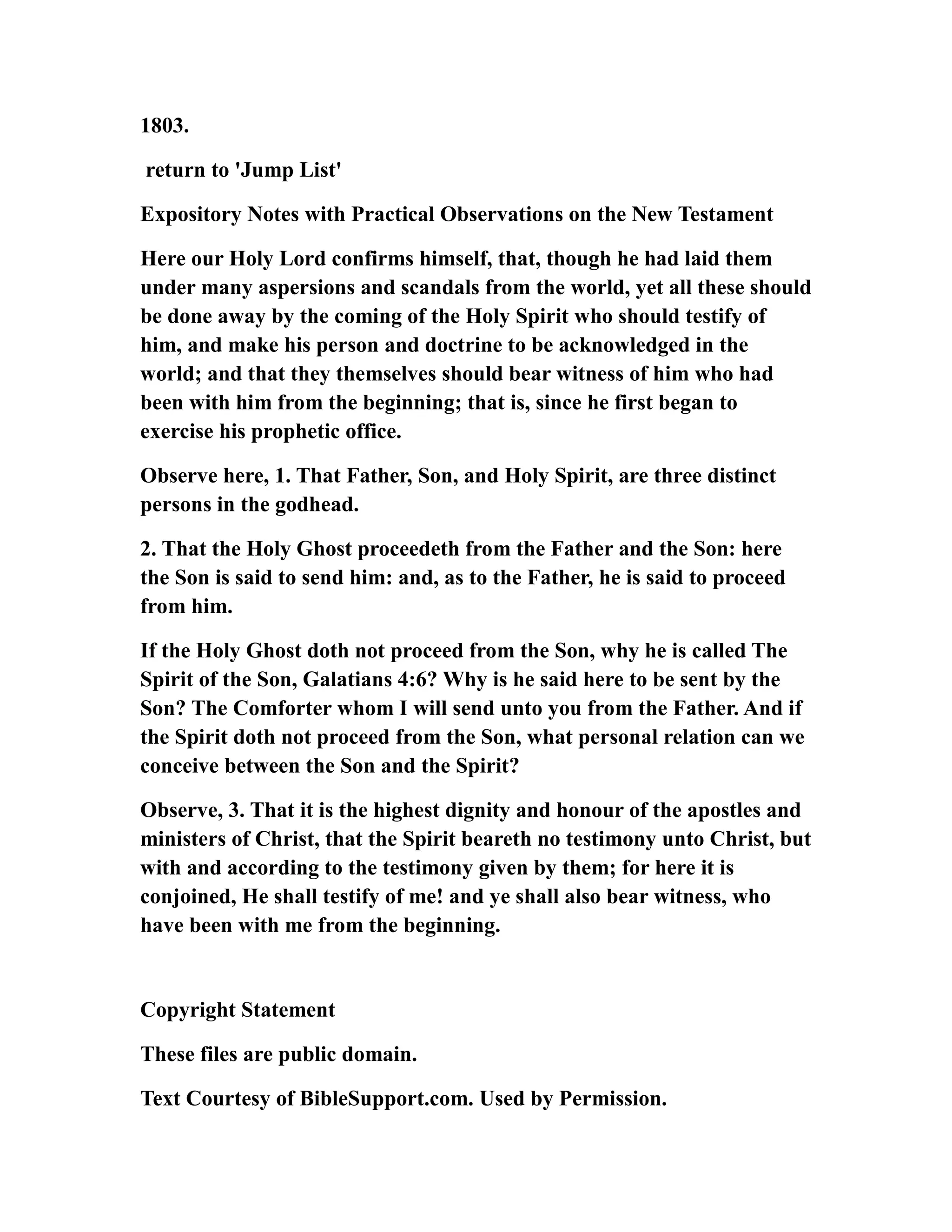 The holy spirit testifies about jesus | RTF | Spirituality | Religion ...