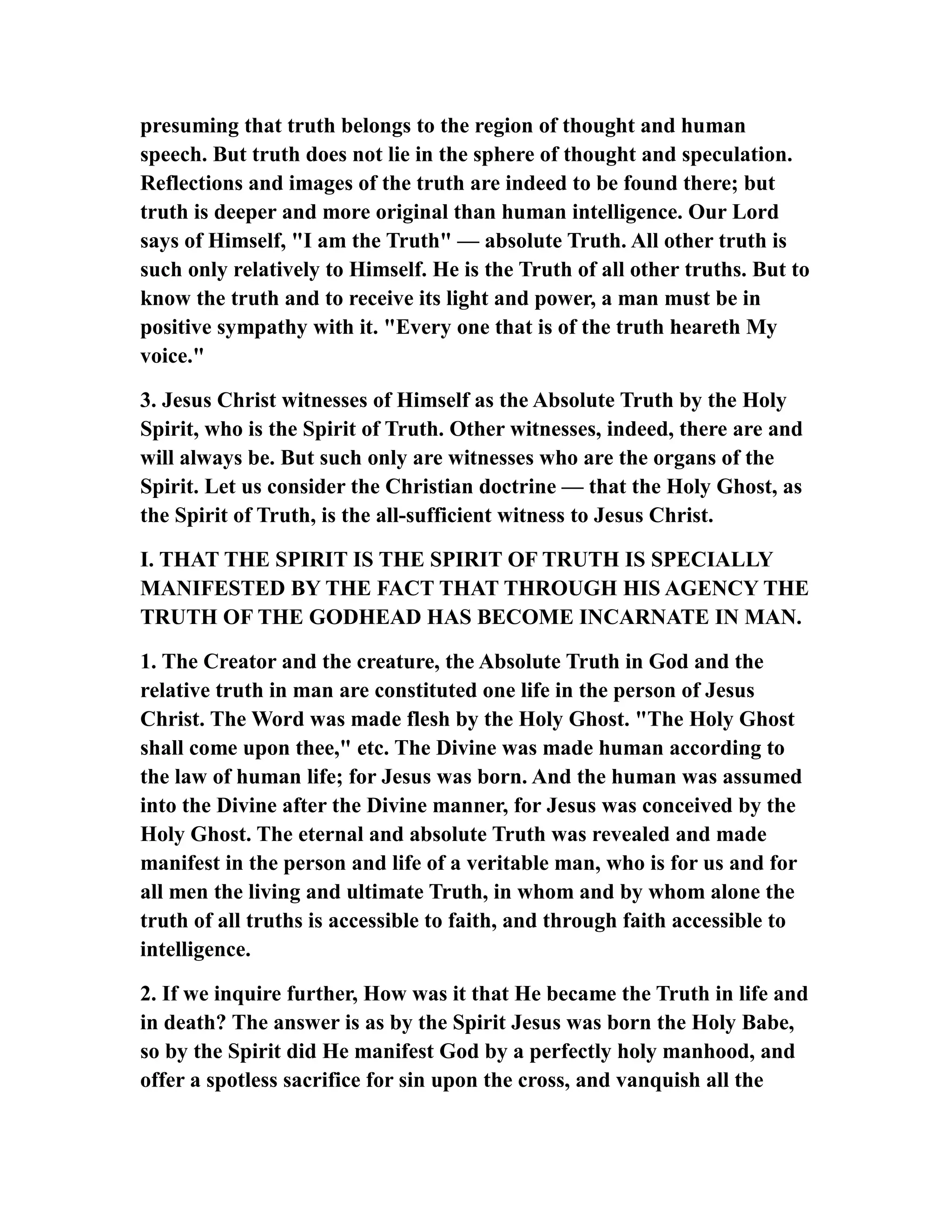 The holy spirit testifies about jesus | RTF | Spirituality | Religion ...