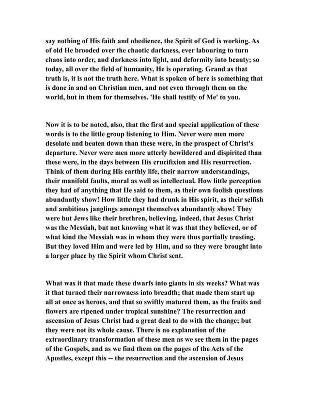 The holy spirit testifies about jesus | RTF | Spirituality | Religion ...