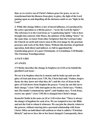 The holy spirit transformation | RTF