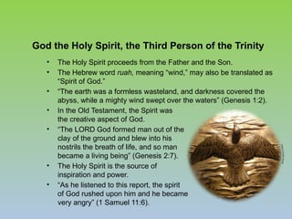 The Holy Trinity.pptx about the holy spirit | PPTX
