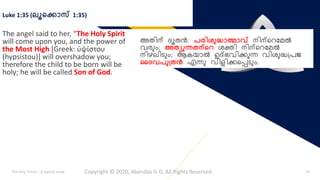 The Holy Trinity - Names of Trinitarian God (NT) | PPT