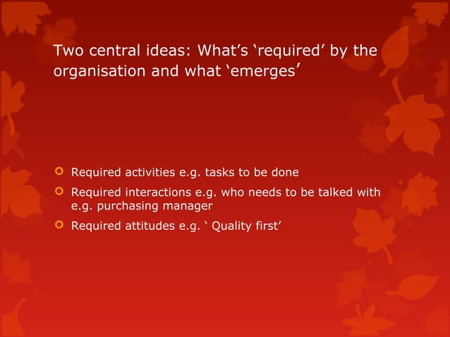 The homan’s model | PPT | Business and Finance