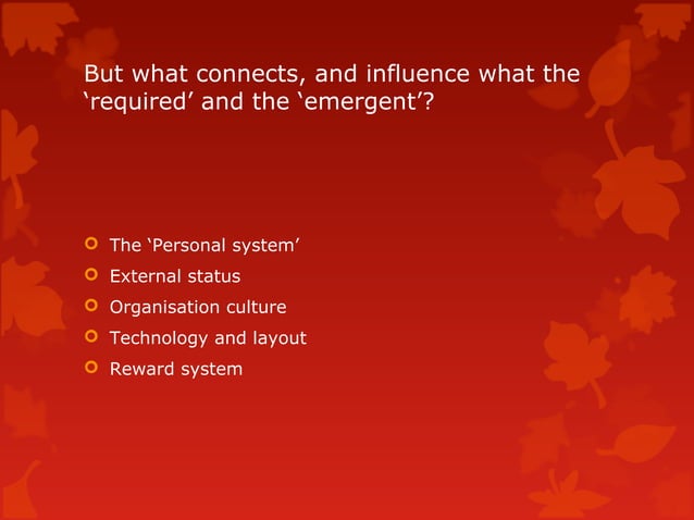 The homan’s model | PPT | Business and Finance