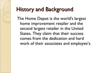 The Home Depot | PPT | Home Improvement | Home & Garden
