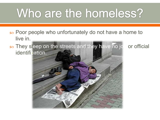The homeless | PPT