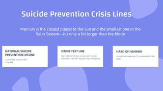 The Hopeline - Safe Place to Get Help | PPTX | First Aid | Injuries