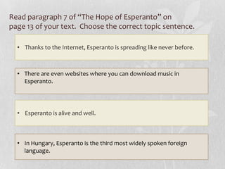 The Hope of Esperanto | PPTX